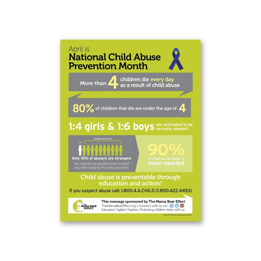 Child Abuse Prevention Month Poster | The Mama Bear Effect